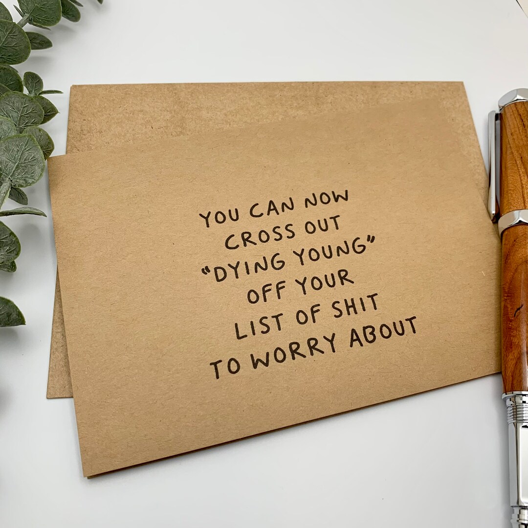 Funny Birthday Card for Her, Old Birthday Card, Old Age Humor, Gift for ...