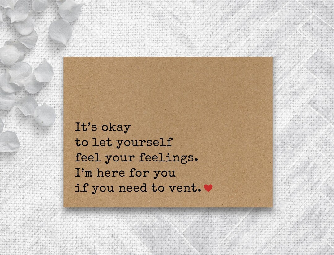 Emotional Support Card for Friend, Friendship Card During Hard Times ...