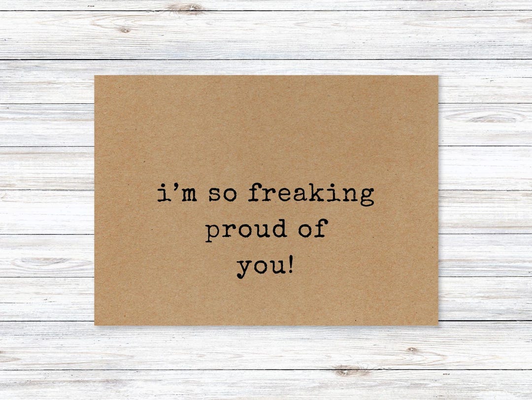 Proud of You Card, Congratulations Card Graduation New Job or Promotion, Well Done Gifts ...