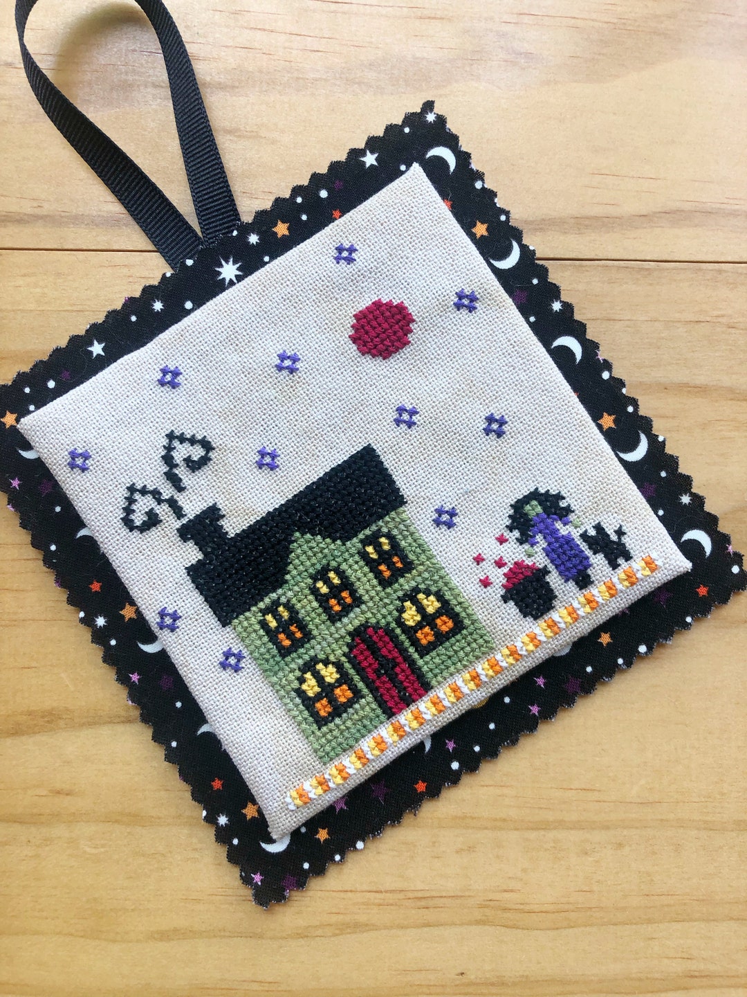 PDF Candy Corn Lane Halloween Cross Stitch Pattern - Etsy