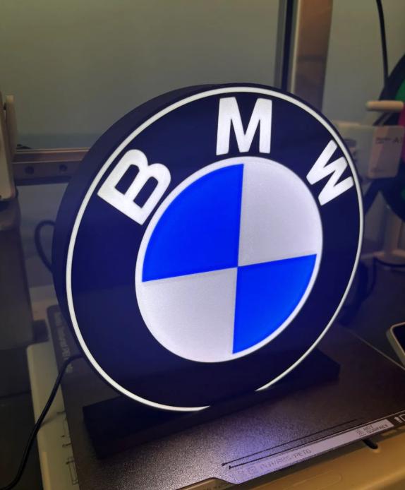 3D Printed BMW Logo Lightbox - Etsy