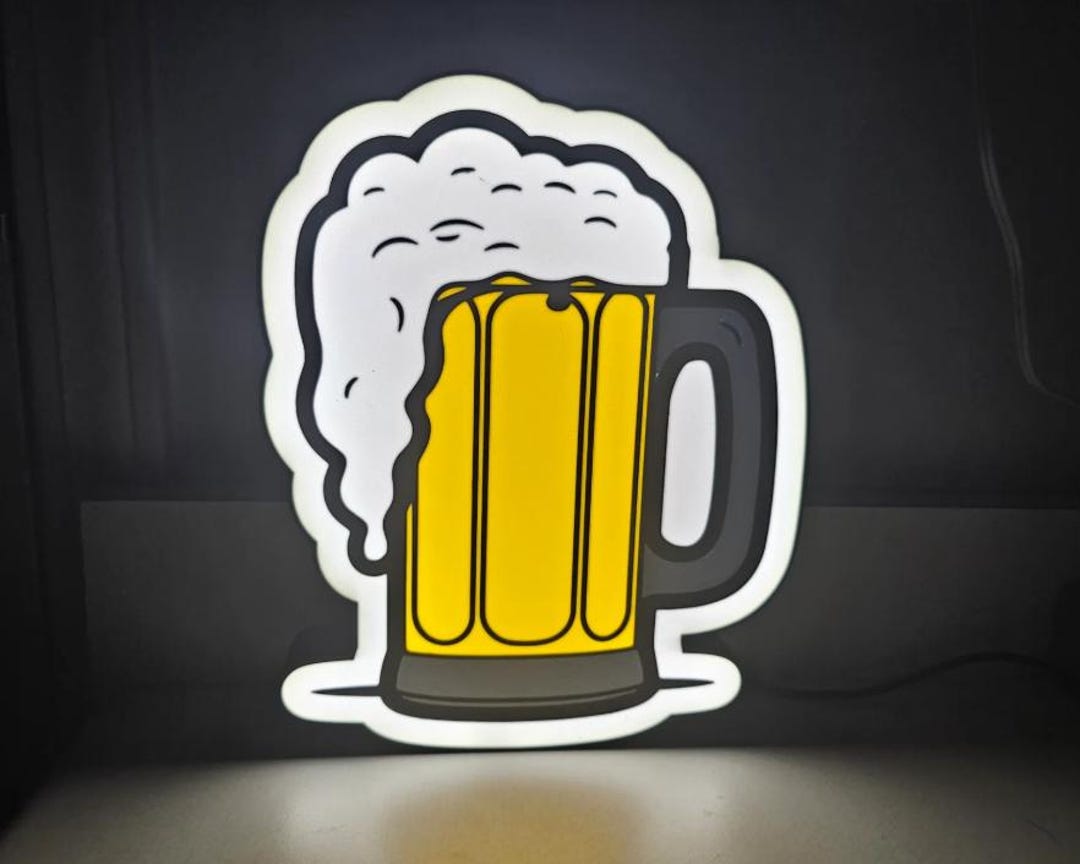 3D Printed Beer Lightbox - Etsy