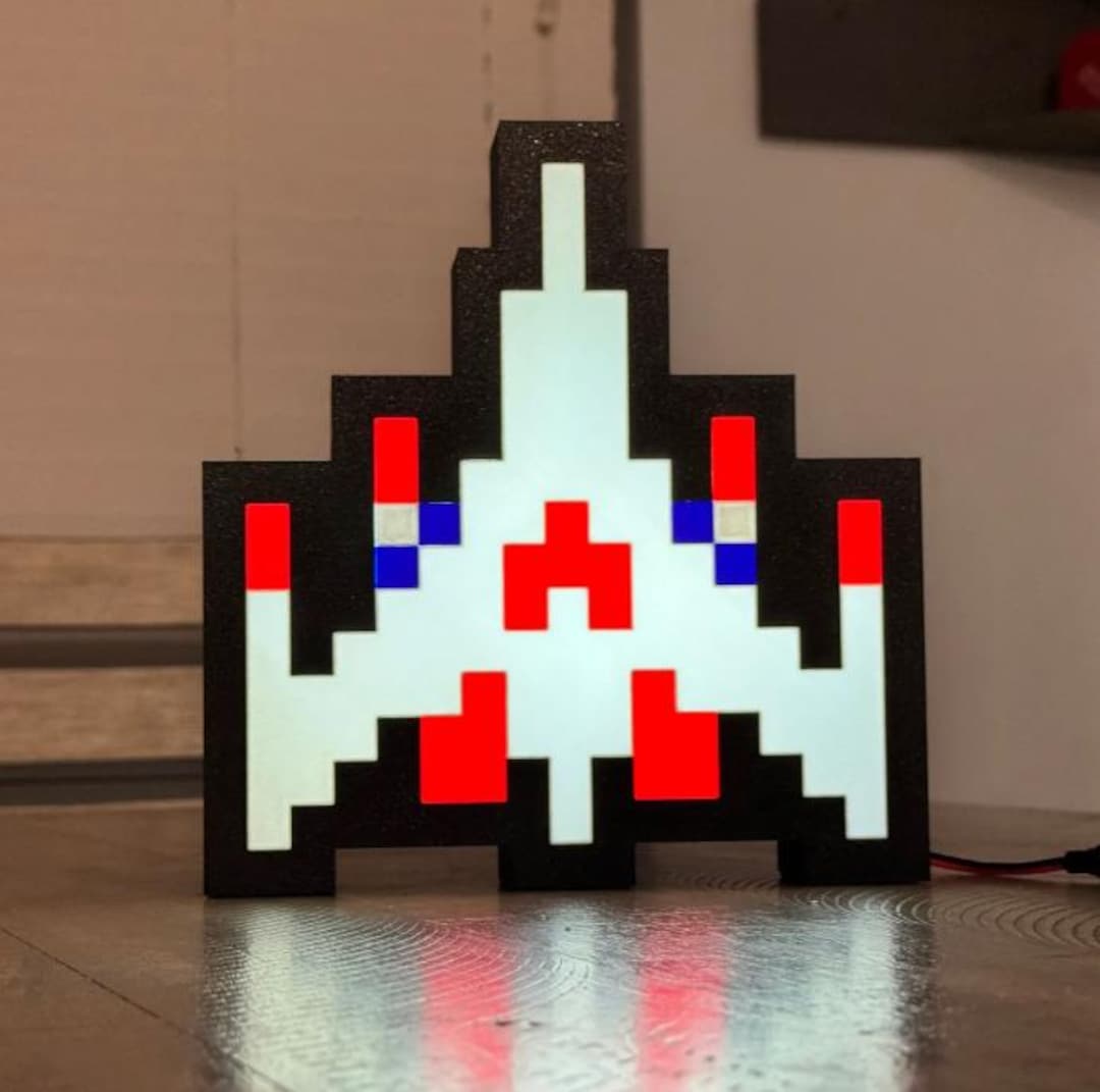 3D Printed Galaga Lightbox - Etsy