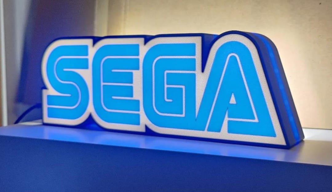 3D Printed Sega Logo Lightbox - Etsy