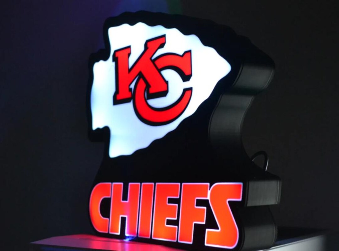 3D Printed Kansas City Chiefs Lightbox - Etsy