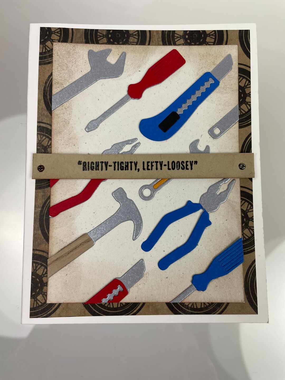 Righty Righty, Lefty Loosey, Fathers Day, Tools, Card With Envelope - Etsy