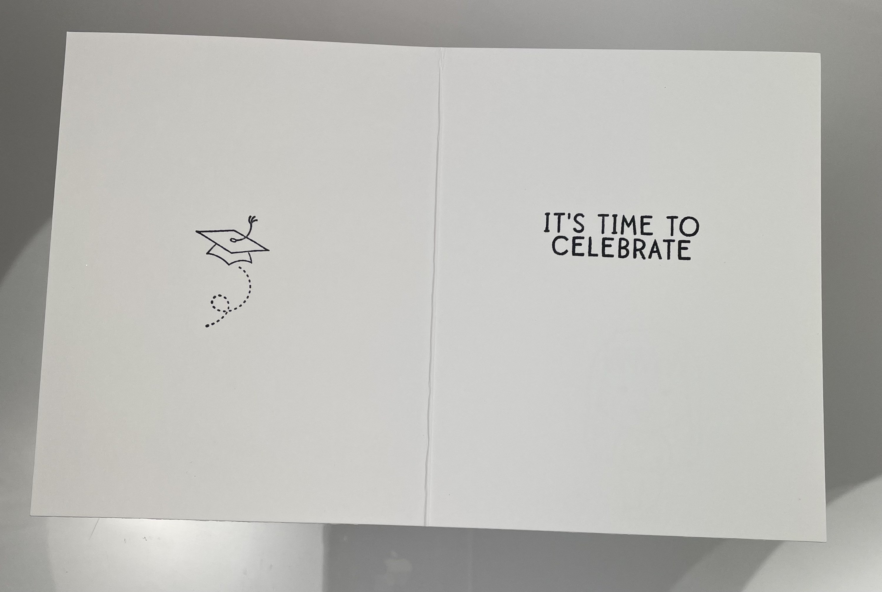 Congrats Graduation Black and Gold Graduation Card With Envelope - Etsy