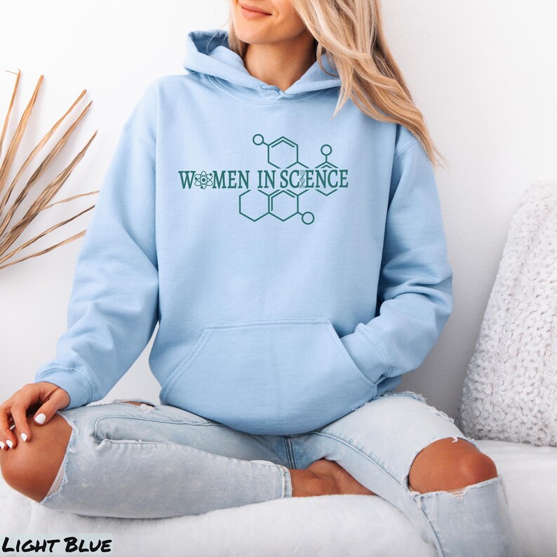 Woman in Science Sweatshirt, Trendy Science Shirt, Preppy Aesthetic Tee ...