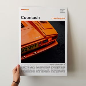 Lamborghini Countach Print | Lamborghini Countach Poster | High ...