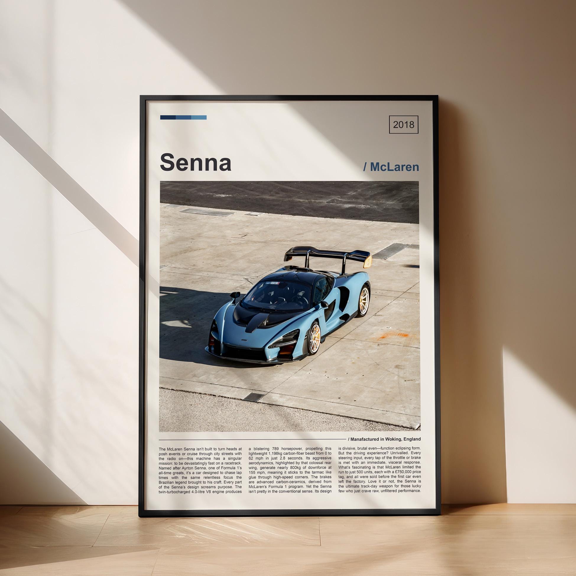 Mclaren Senna Print | Mclaren Senna Poster | Mclaren Hypercar Poster ...