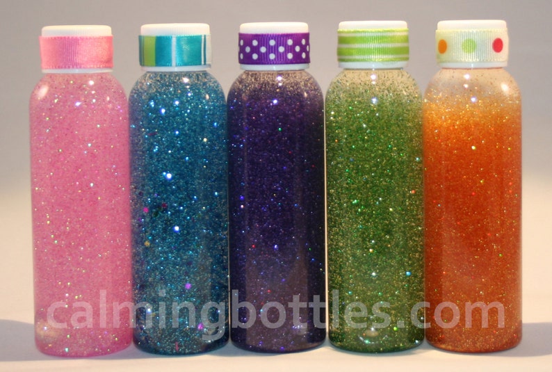 2oz Calming Glitter Bottle - Mini - Various Colors - Etsy