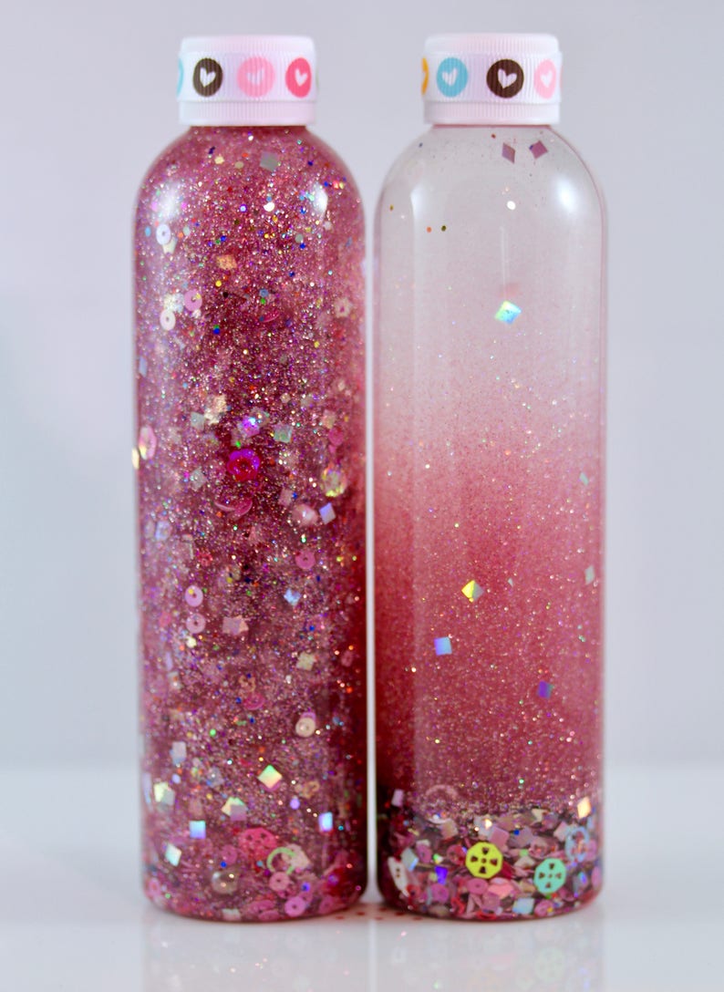 Botella de brillo calmante de 8 oz - princesa rosa - Etsy España