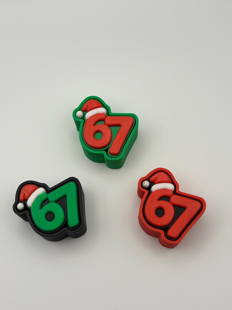 67 Meme Fidget Clicker With Santa Hat, Christmas Stocking Stuffer - Etsy