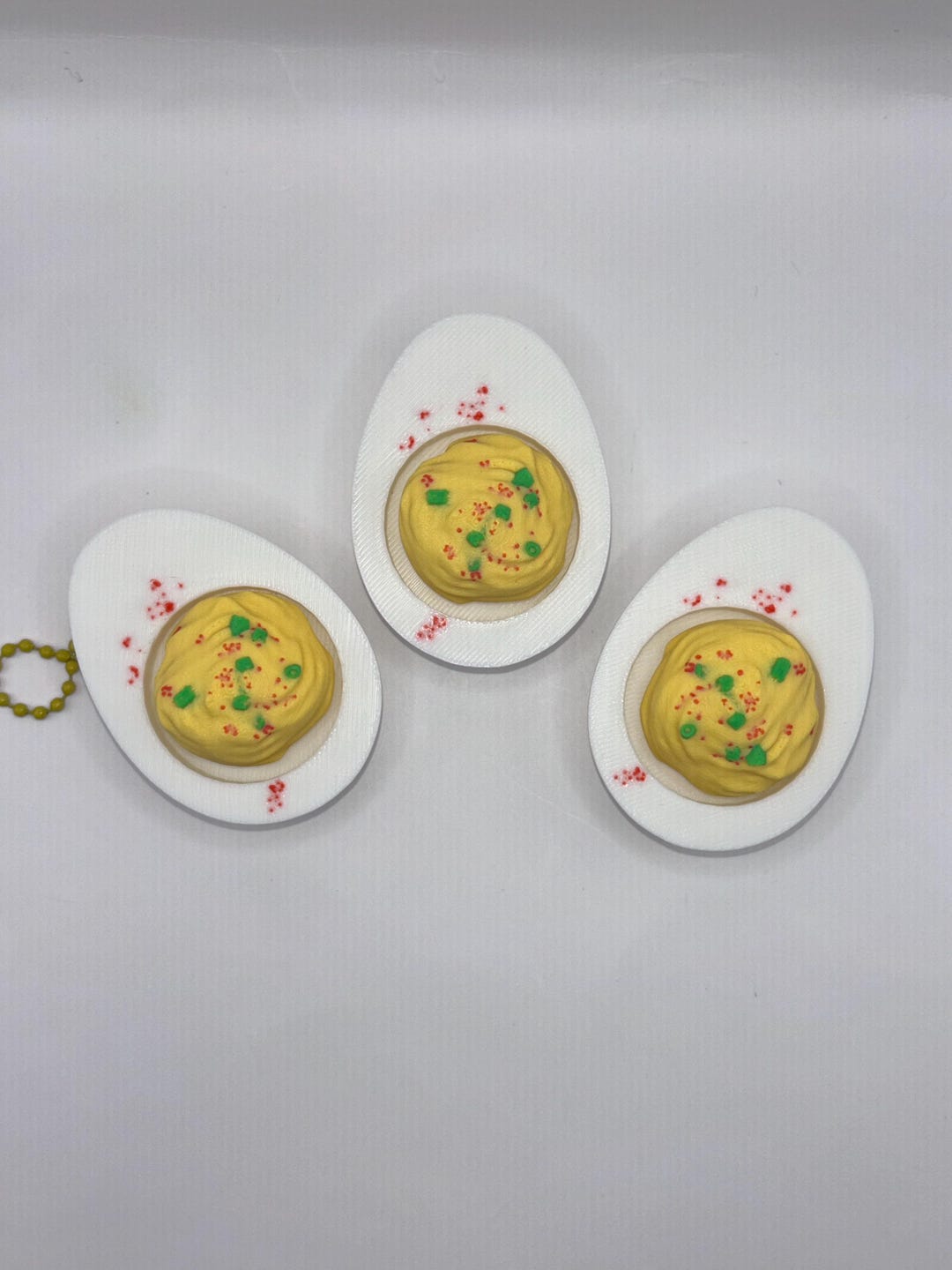 Realistic Deviled Egg Fidget Clicker – 2 Set, True-to-size Sensory Toy ...