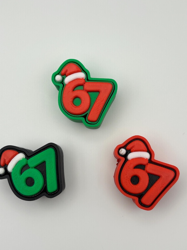 67 Meme Fidget Clicker With Santa Hat, Christmas Stocking Stuffer - Etsy