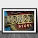 Vintage Liquor Sign, Neon Sign, Mid Century Modern Art, Digital Art ...