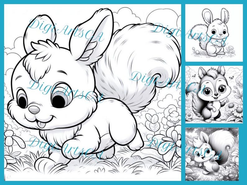 36 Animal Coloring Pages Adventures in the Enchanted Forest Coloring ...