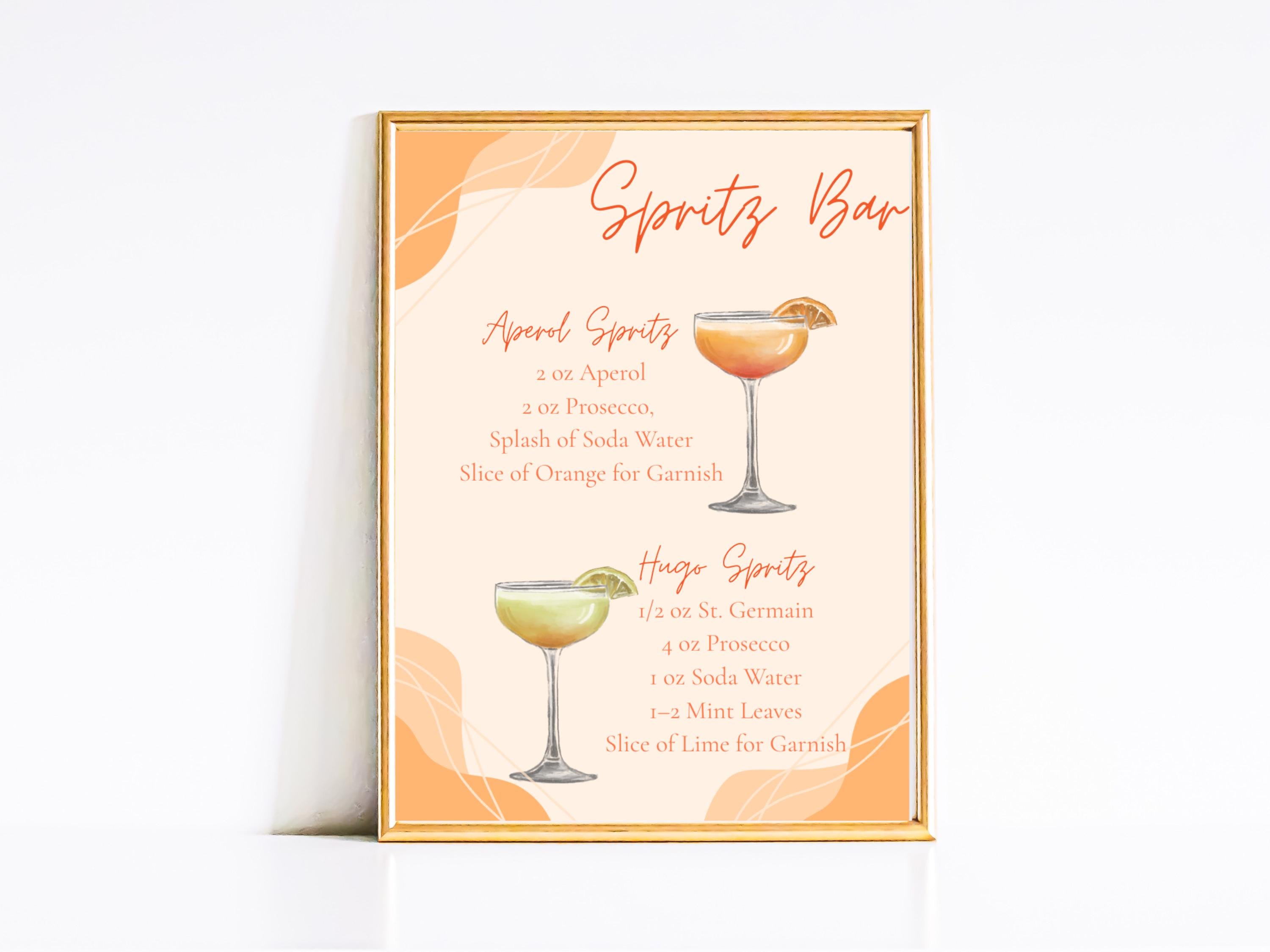 Aperol Spritz Bar Sign, Spritz Bar Sign, Aperol Spritz Theme Party ...