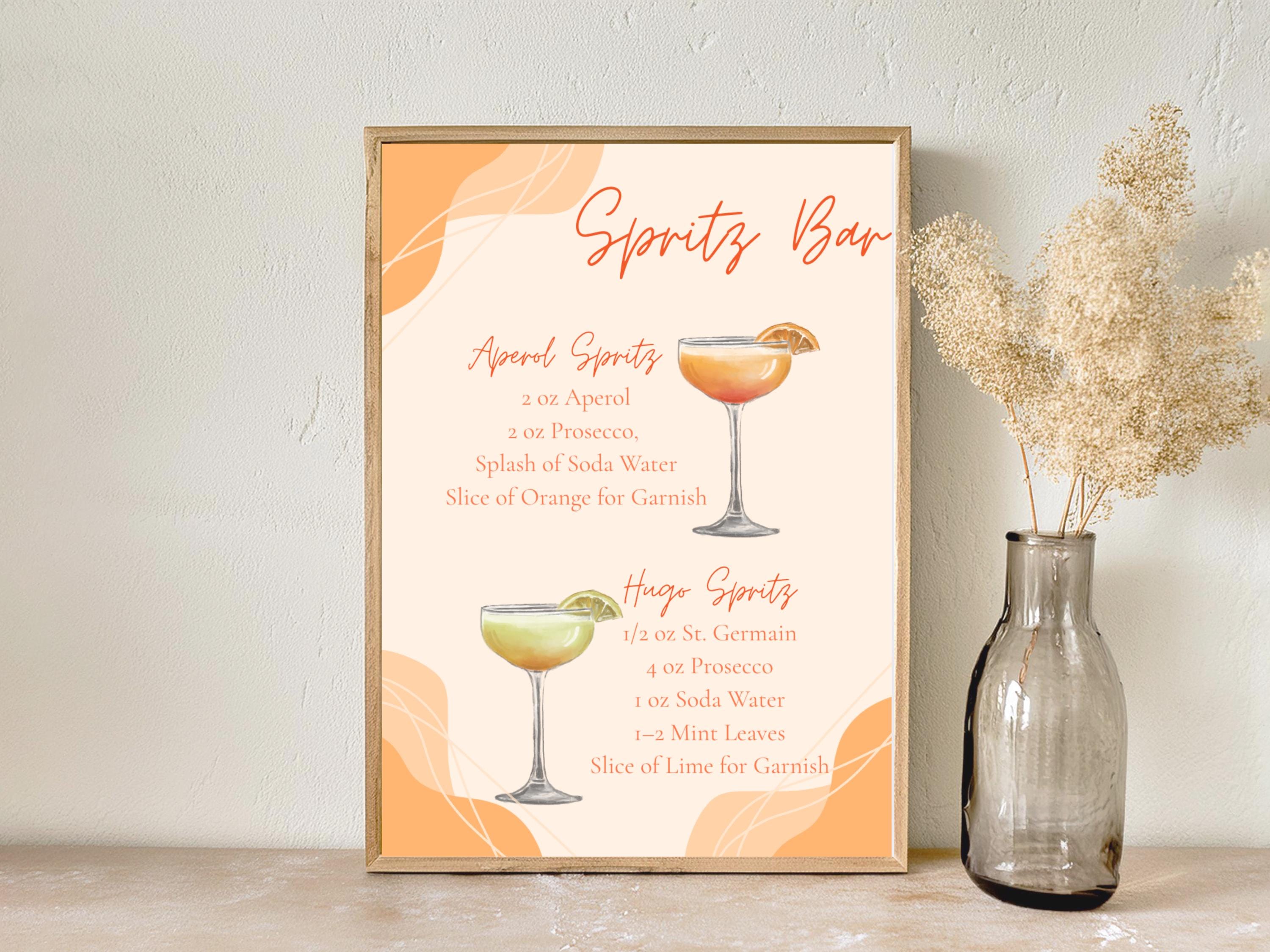 Aperol Spritz Bar Sign, Spritz Bar Sign, Aperol Spritz Theme Party ...