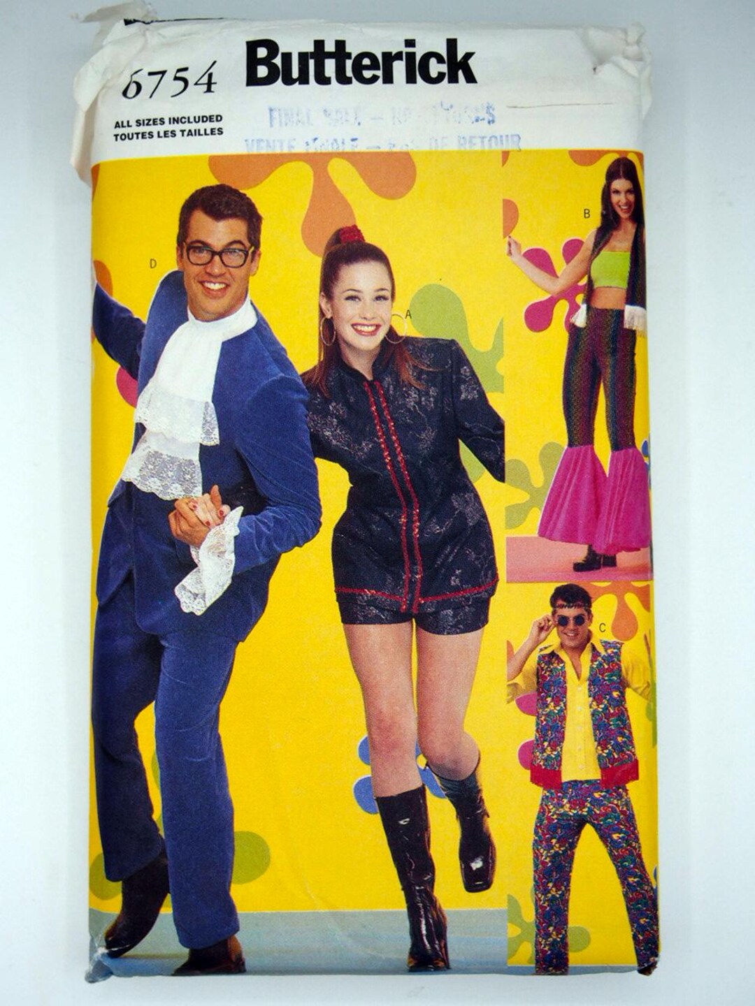 Butterick 6754, Austin Powers, Retro Mod and Go-go Costumes for Misses ...