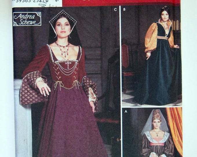 Simplicity 9929, Italian Renaissance Gown Costumes With Square Neckline ...