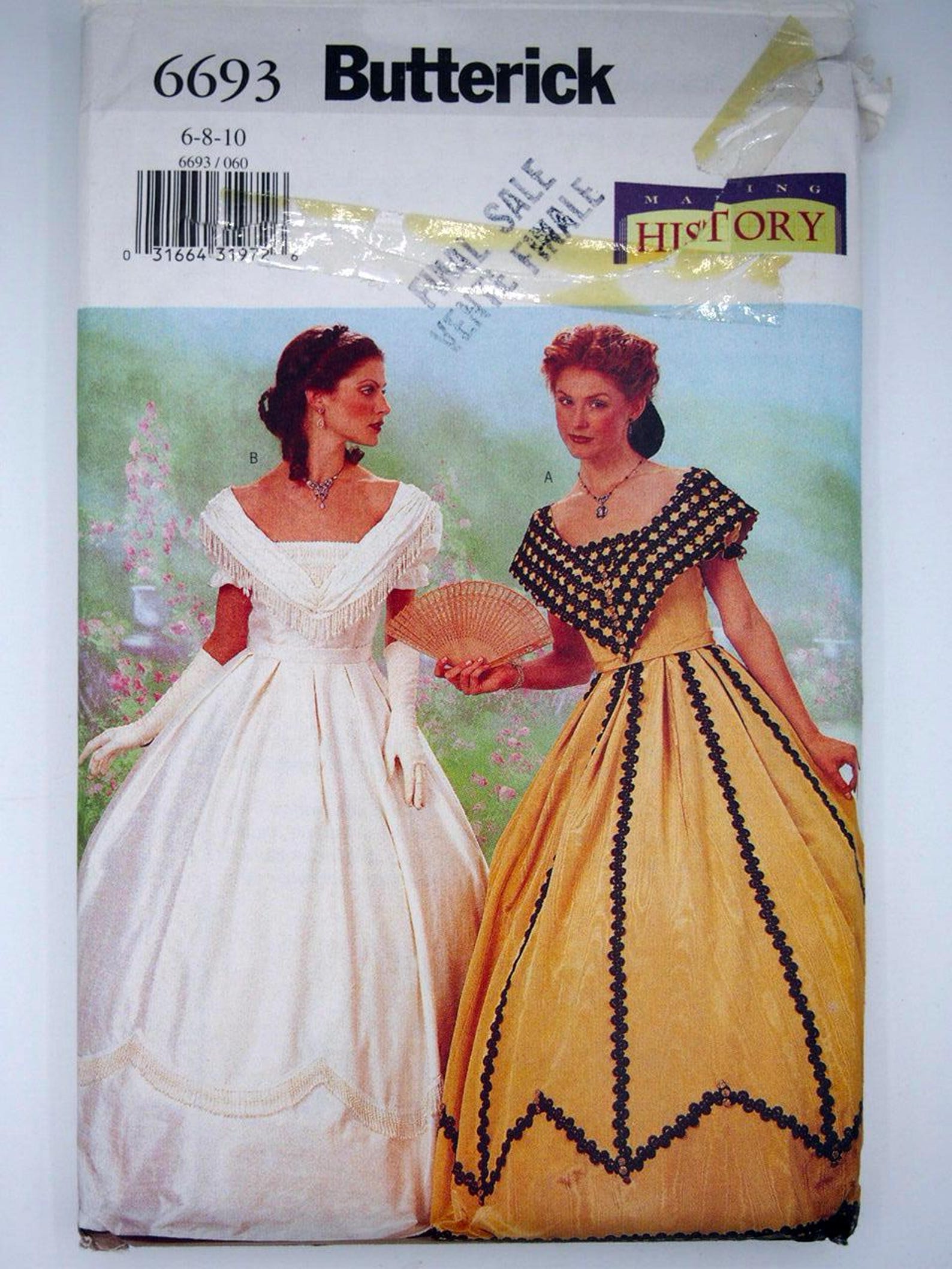 Butterick 6693, Historical Costume Gowns - Victorian Ball Gowns, With ...
