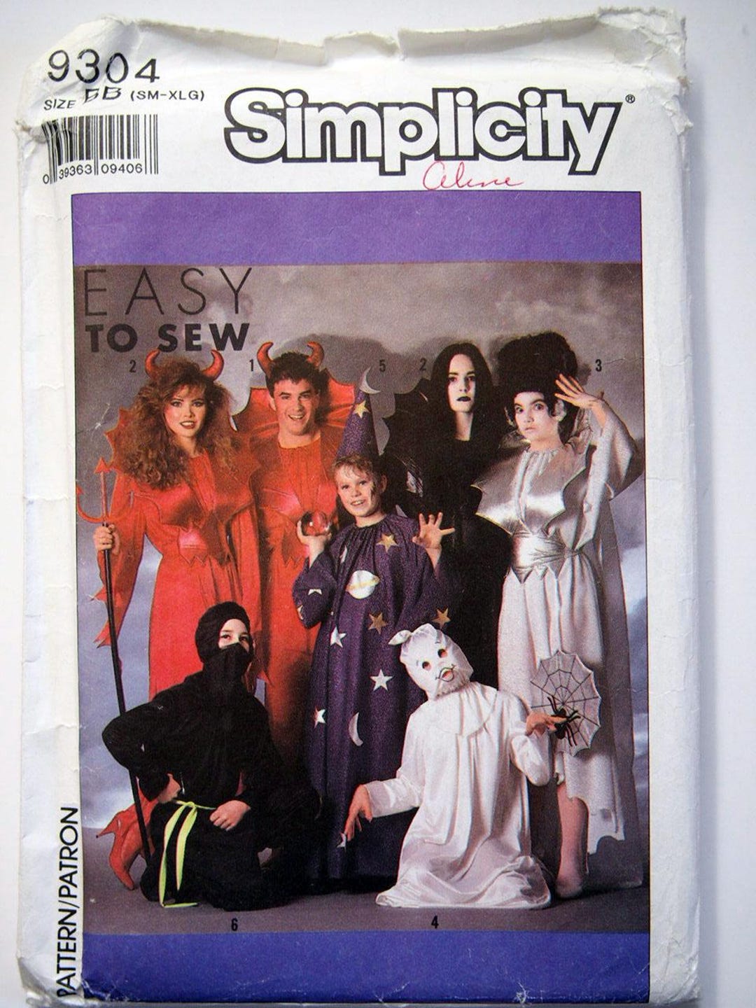Simplicity 9304 - Devil, Wizard, Ninja, and Ghost Costumes Sewing ...