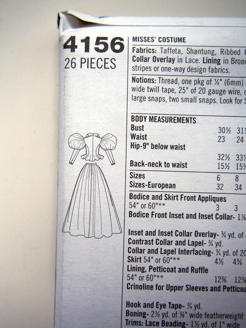 Simplicity 4156, 1890s Victorian Gown With Leg-of-mutton Sleeves, by ...