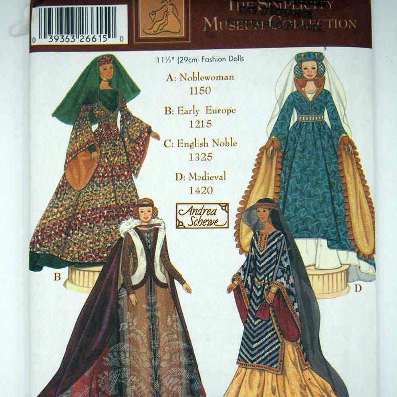 1/6 Scale Medieval Gown - Etsy Canada