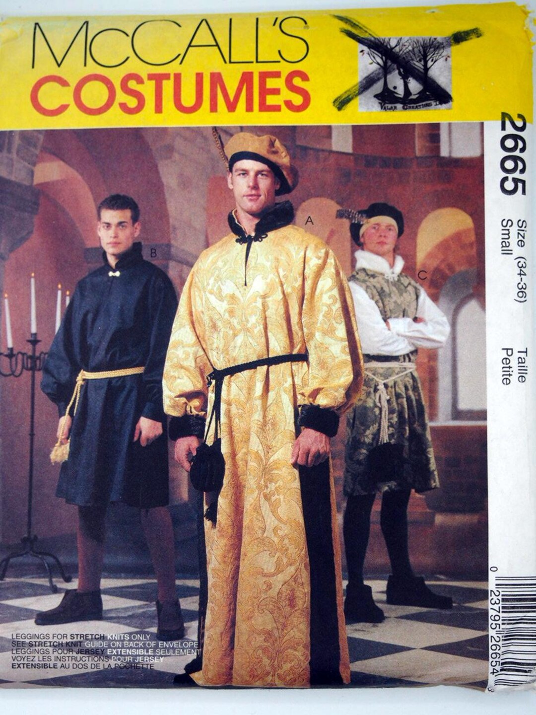 Mccall’s 2665, Renaissance Tunics and Doublets – for Nobleman, Courtier ...