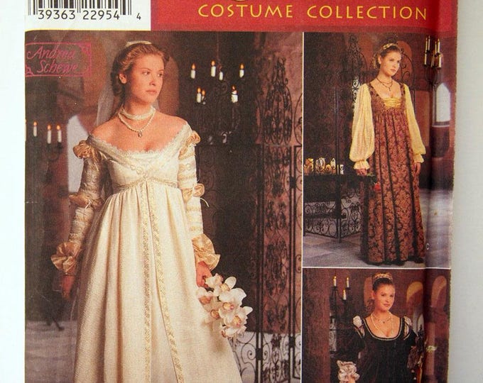 Simplicity 8735, Renaissance Gown Costume for Adults - Sewing Pattern ...