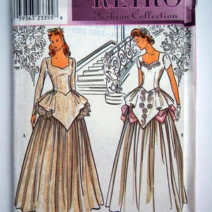 Simplicity 8886, Retro Wedding Gown, Victorian Inspired - Etsy