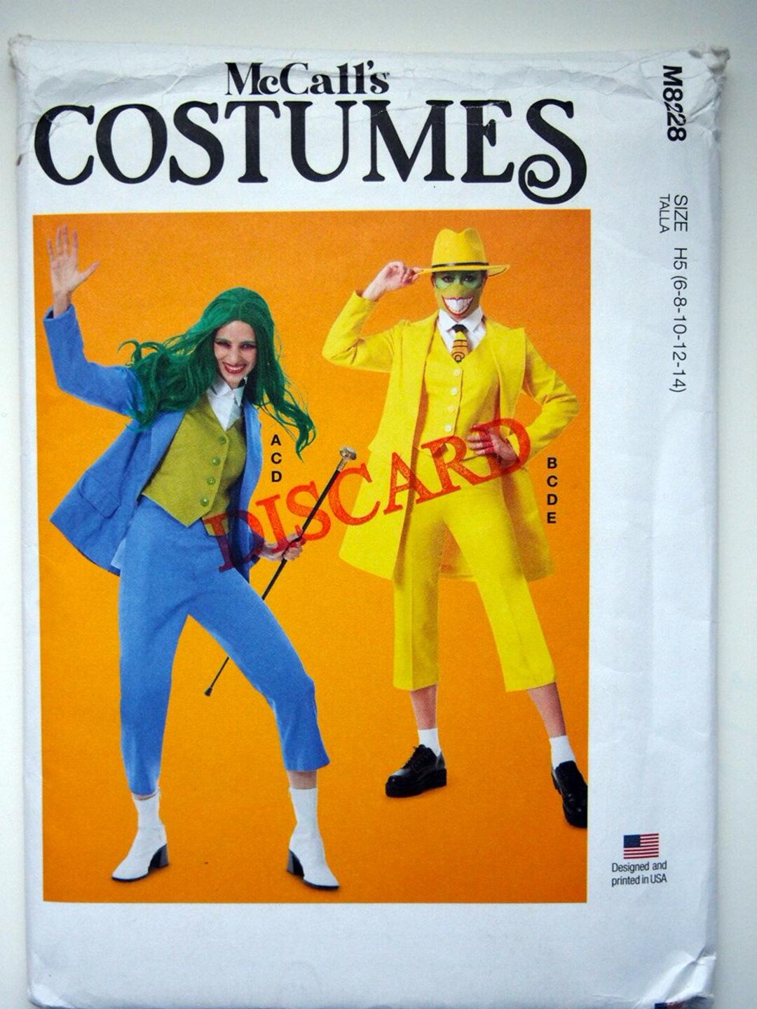 Mccall’s 8228, the Mask-inspired Comic Villain Costume With Jacket ...