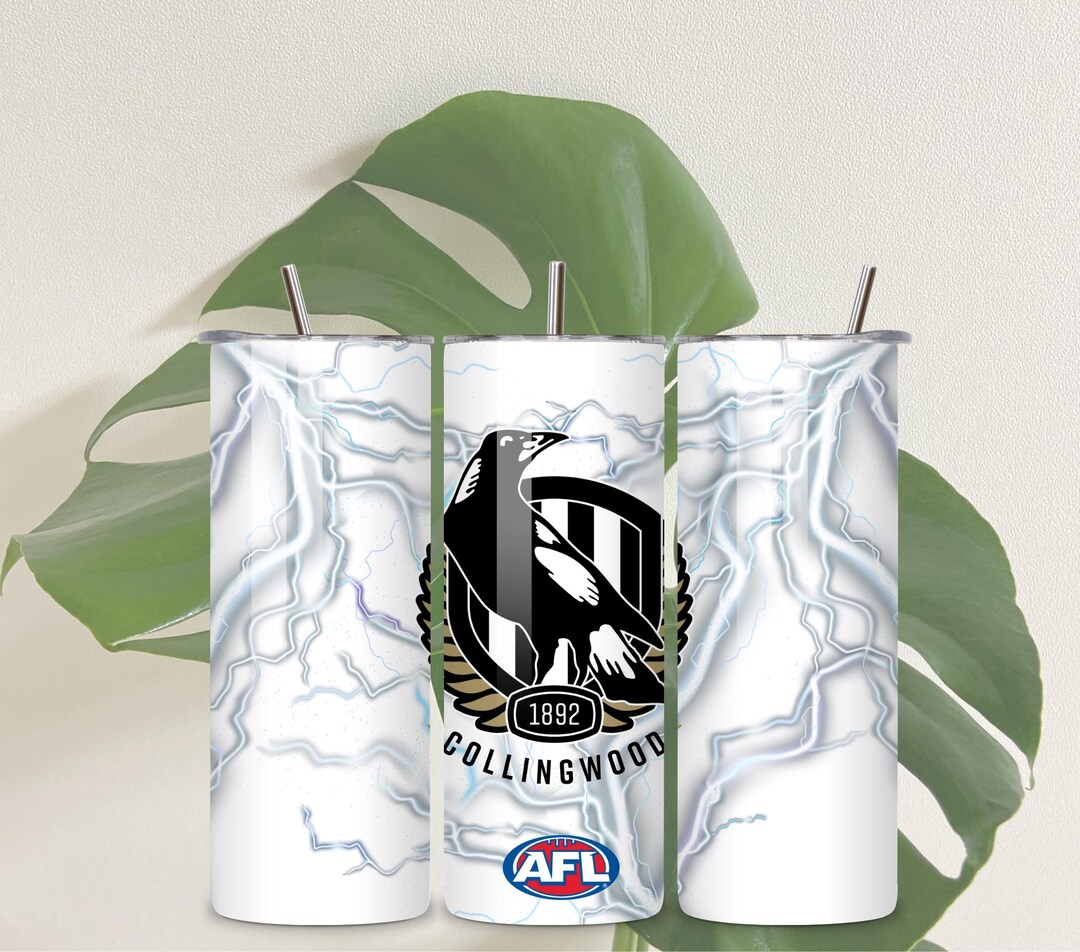 Collingwood Football Tumbler Wrap, AFL Tumbler Design, Tumbler Wrap for ...