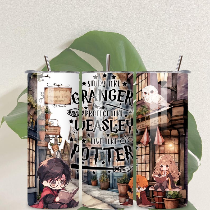 Harry Potter Tumbler Wrap, Harry Potter 20 Oz Tumbler Design, Tumbler ...