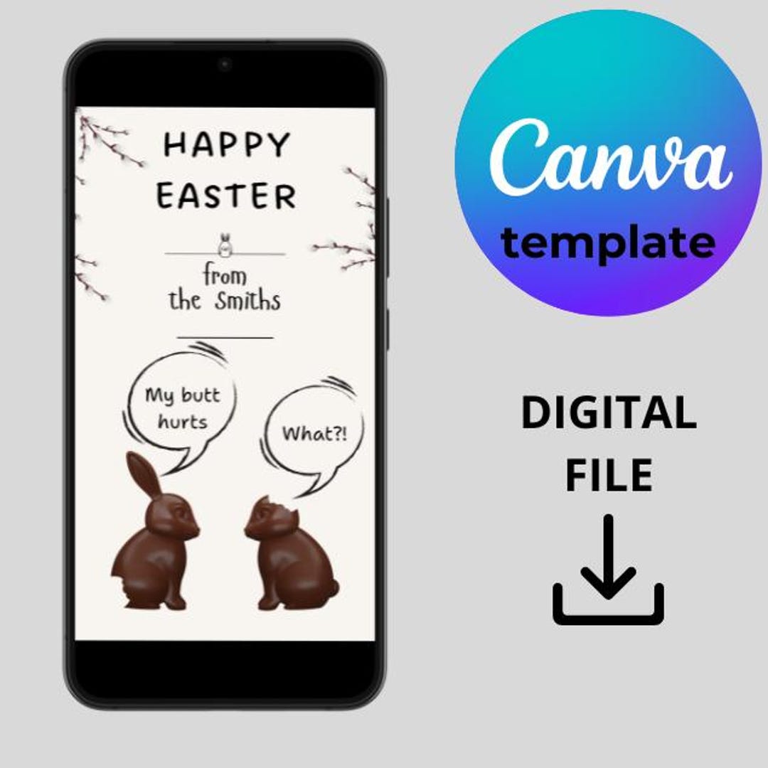 Editable Easter Cards