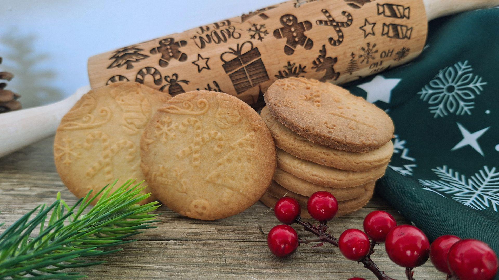 Christmas Engraved Rolling Pin Patterns - Dxf & SVG Files, Digital ...