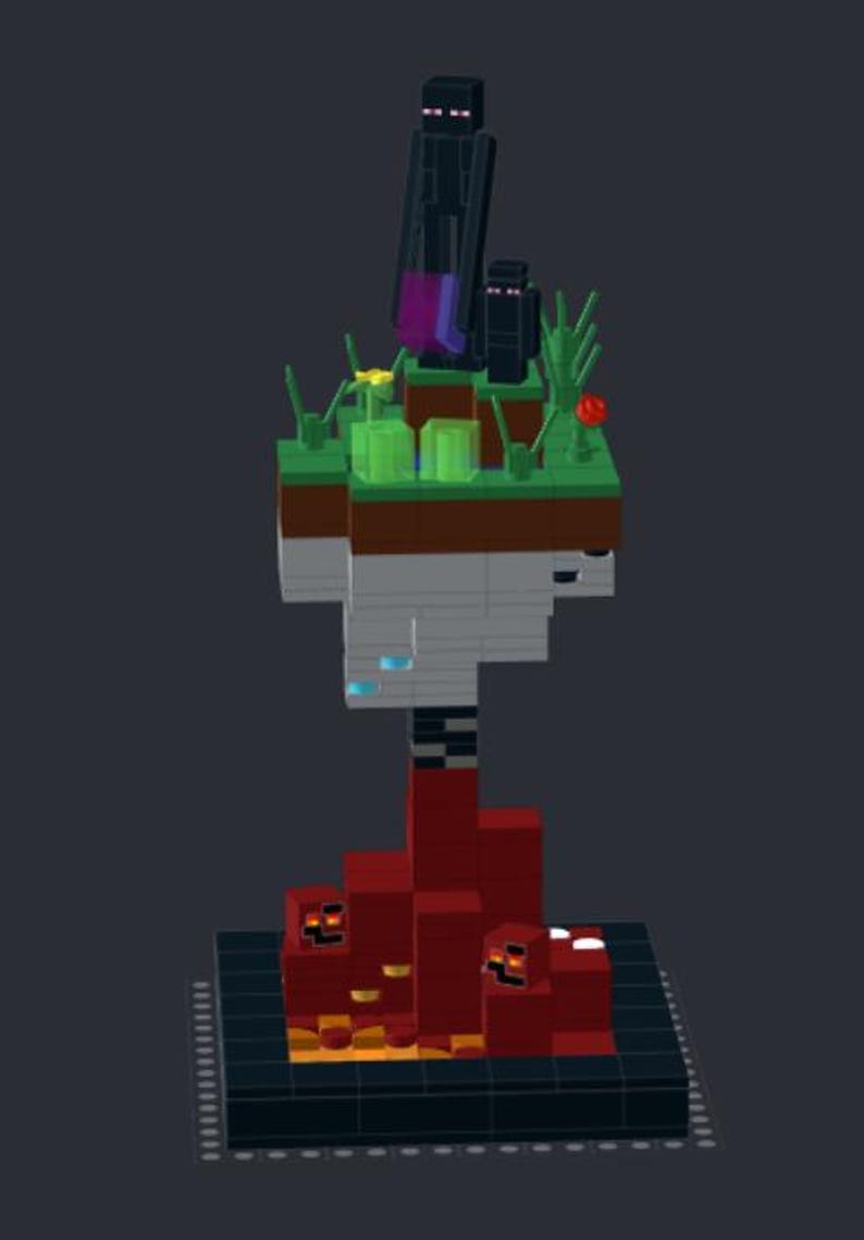 LEGO Minecraft Display Diorama block-accurate - Etsy Australia