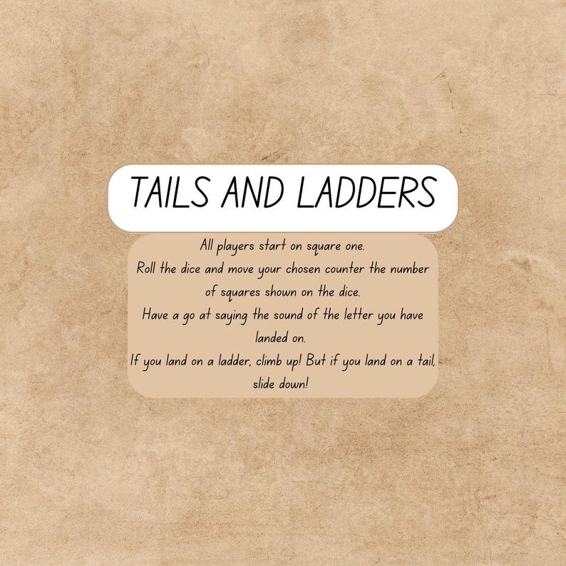 Year 1 Phonics - Tails and Ladders Game - Etsy