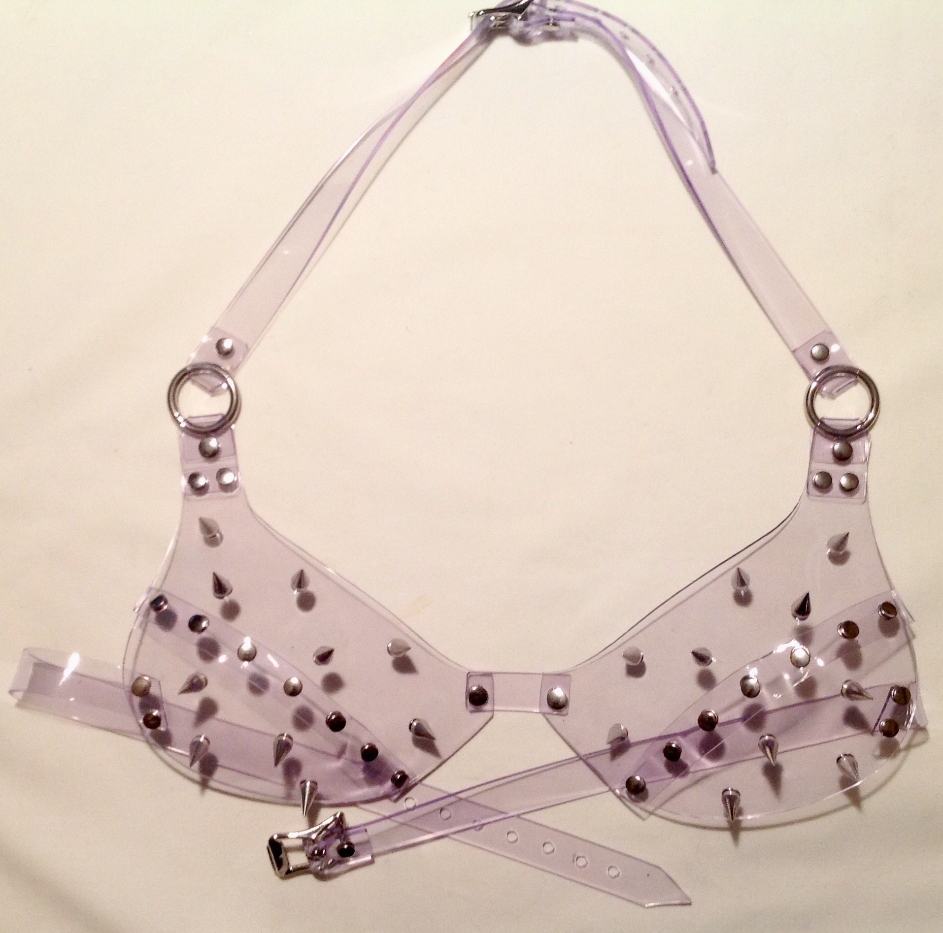 Clear PVC Spike Bra - Etsy