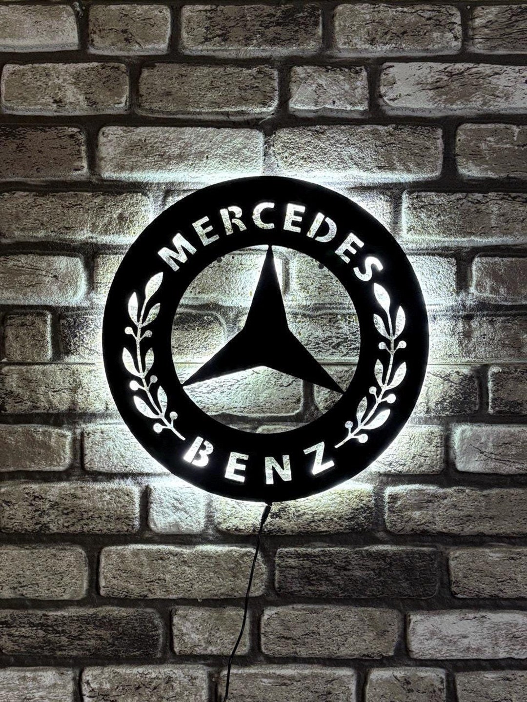 Mercedes Led Sign, Mercedes Led Sign , Mercedes Wall Sign, Mercedes ...