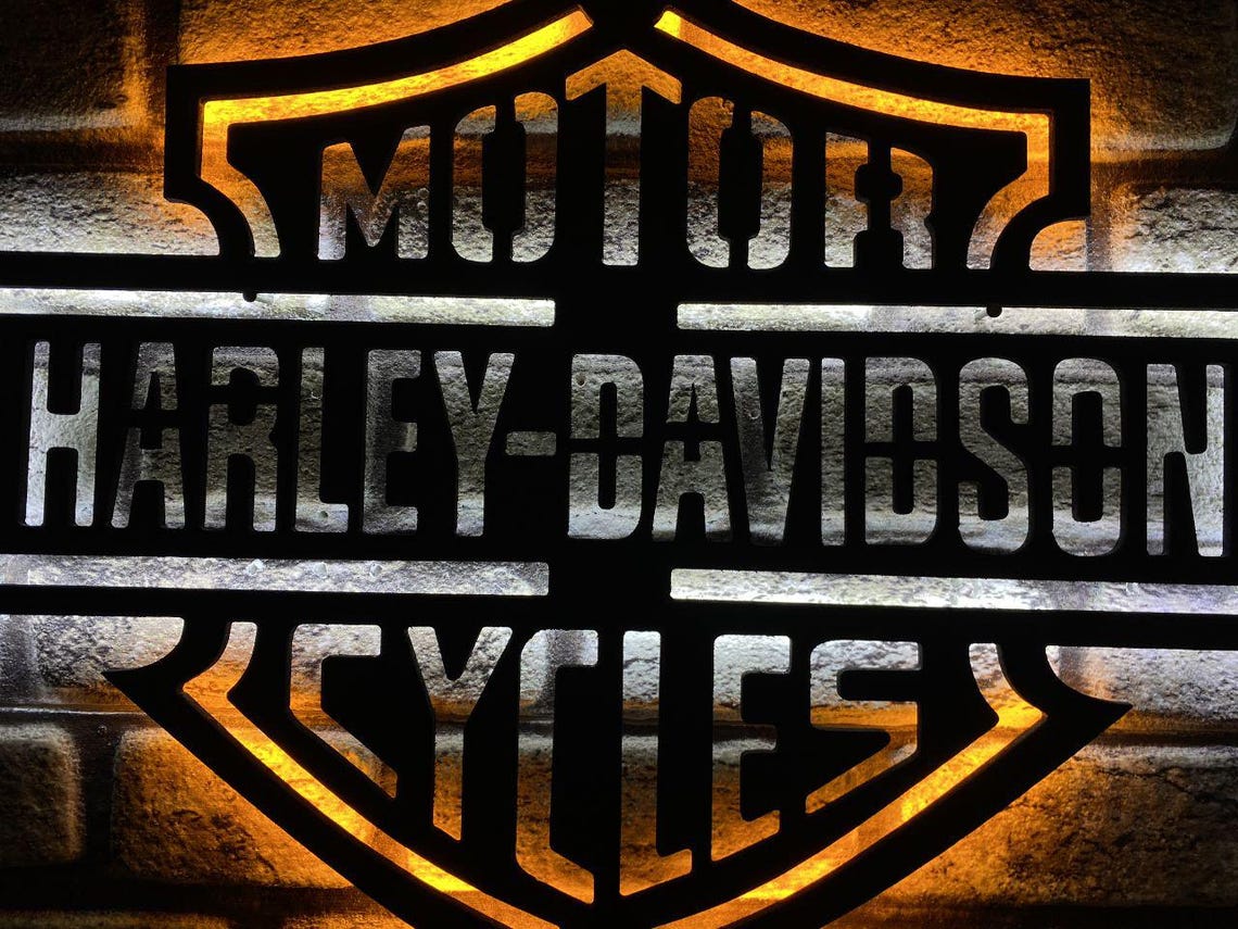 Harley-davidson Led Sign , Motorcycle Logo , Motorcycle Led Sign ...
