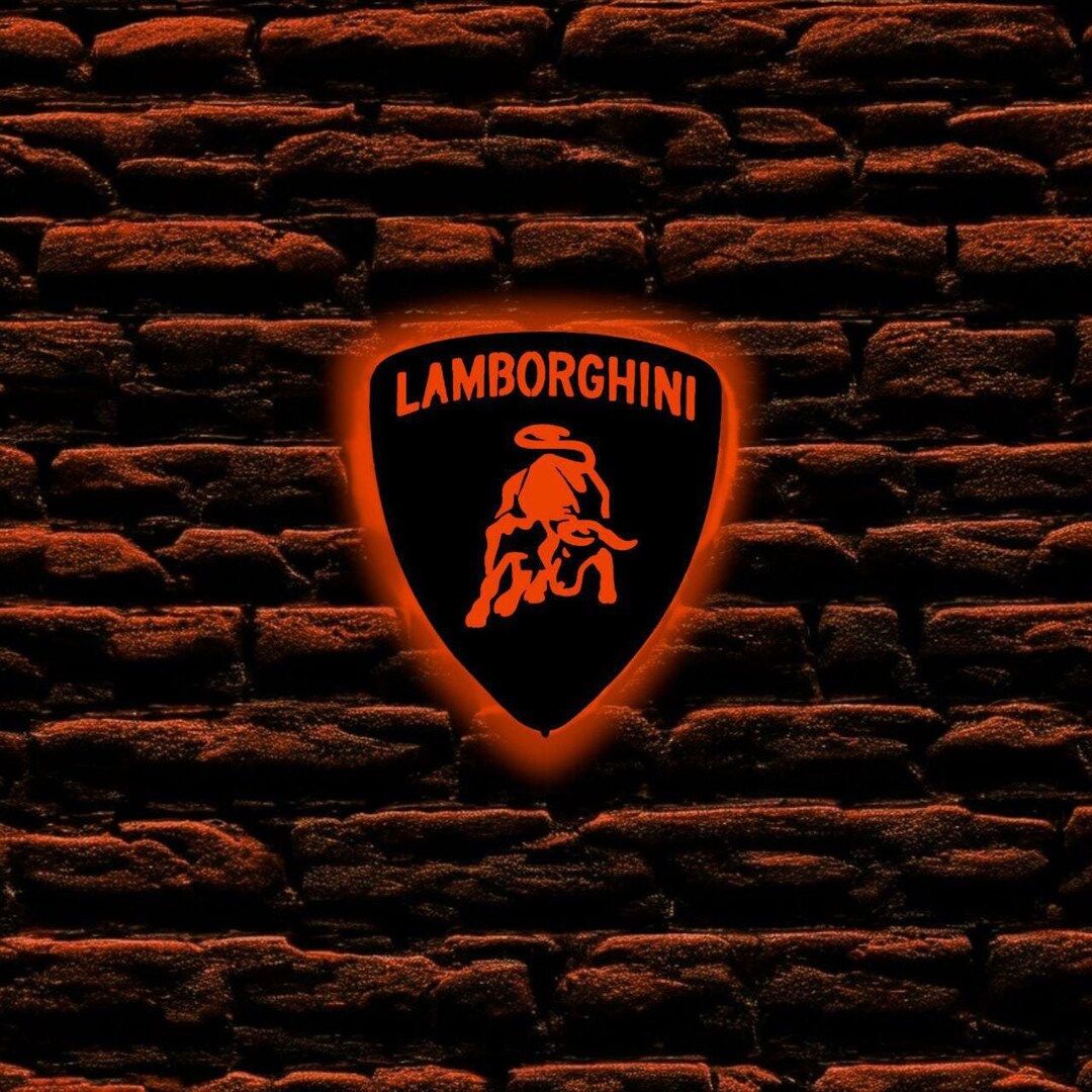 Lamborghini Led Sign , Lamborghini Christmas Gift Wall Art , Lighted ...