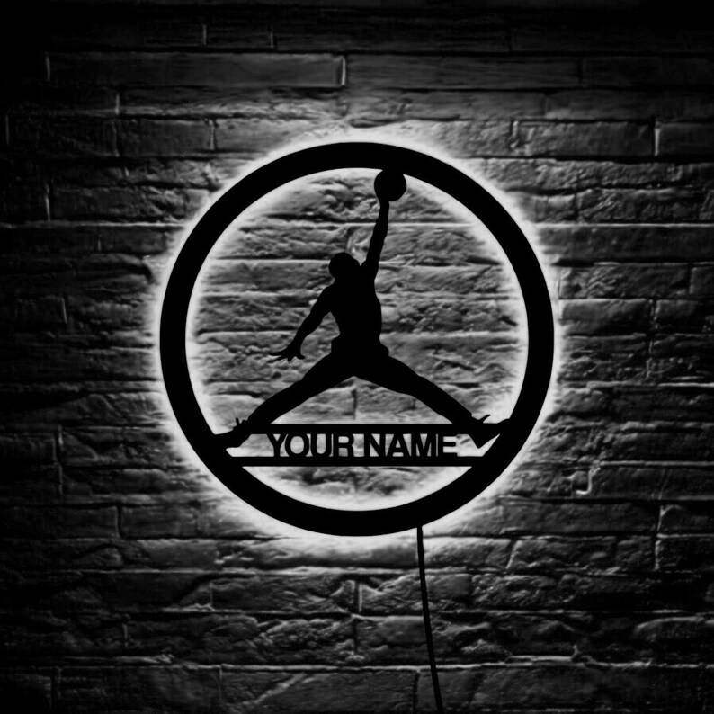 Personalized Basketball Wall Decor , Custom Basketball Led Sign ...