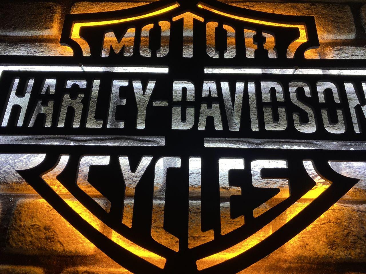 Harley-davidson Led Sign , Motorcycle Logo , Motorcycle Led Sign ...