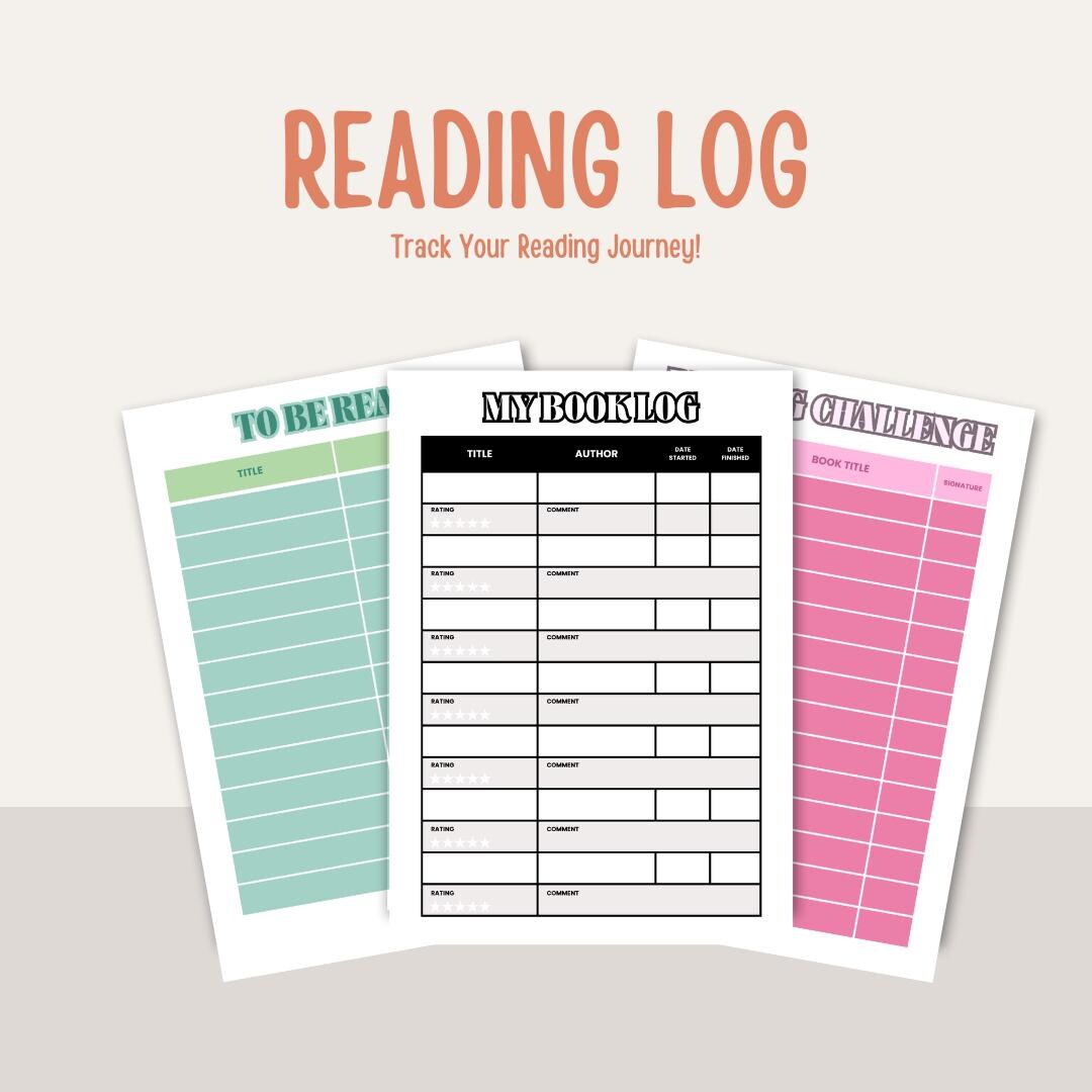 Reading Log Printable Reading Tracker Books to Read Books I've Read ...