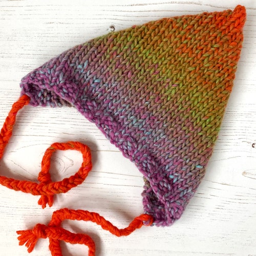 Baby Pixie Hat Knitting Pattern RAINBOW PIXIE - Etsy