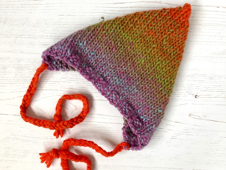 Baby Pixie Hat Knitting Pattern RAINBOW PIXIE - Etsy