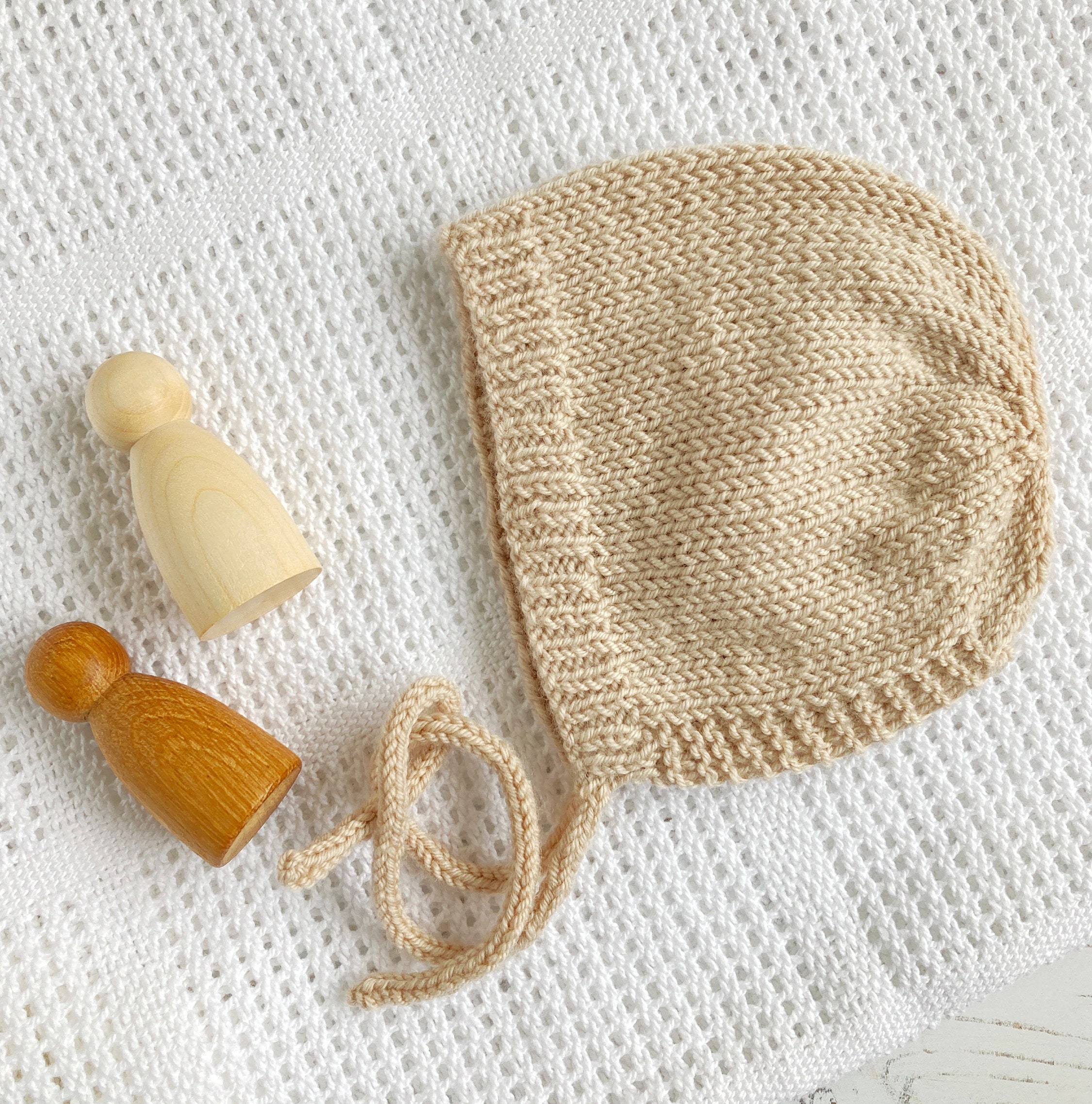 PDF Knitting Pattern for Easy Baby Bonnet Style Me Simple - Etsy UK