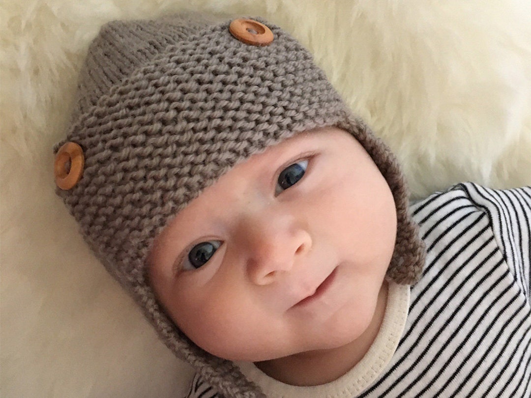 Baby Aviator Hat Knitting Pattern, Baby & Child Sizes REGAN - Etsy
